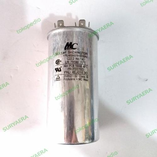 Jual KAPASITOR AC 30/1.5UF/450V MEREK MC CAPACITOR COMPRESOR FAN AC30 ...