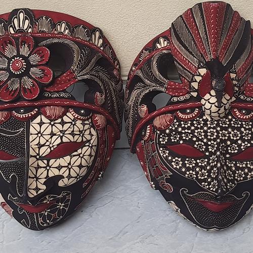 Jual Topeng Kayu Motif Batik Tulis Topeng Rama Sintha - Jakarta Timur ...