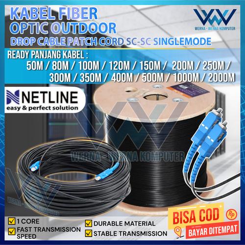 Jual Kabel FO Fiber Optic SC Single Core 50 100 150 200 300 Meter ...
