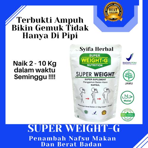 Jual SUPER WEIGHT GAIN SUSU DAN OBAT PENGGEMUK BADAN - 20 kapsul - Kota ...