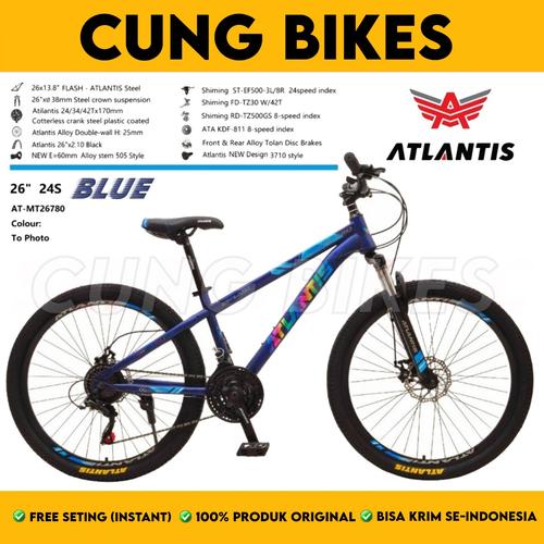 Jual Sepeda Gunung MTB ATLANTIS AT 780 Ukuran 24 26 27.5 Inch 24 Speed ...