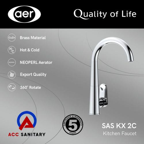 Jual AER Kran Dapur Dingin Keran Air Kuningan - Kitchen Faucet SAS KX2C ...