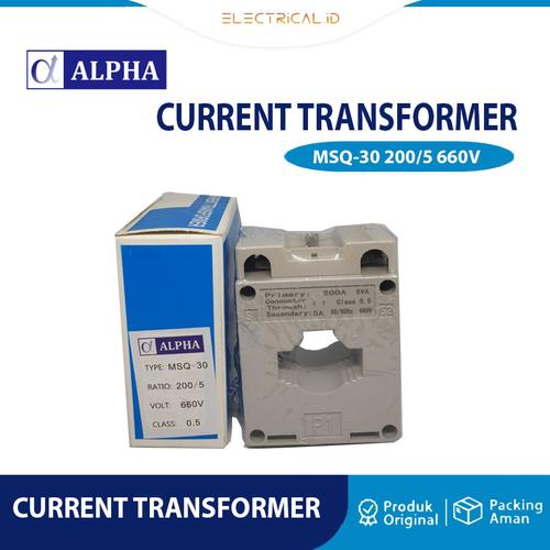 Jual Current Transformer CT MSQ-30 200/5A Brand ALPHA - Kota Tangerang ...