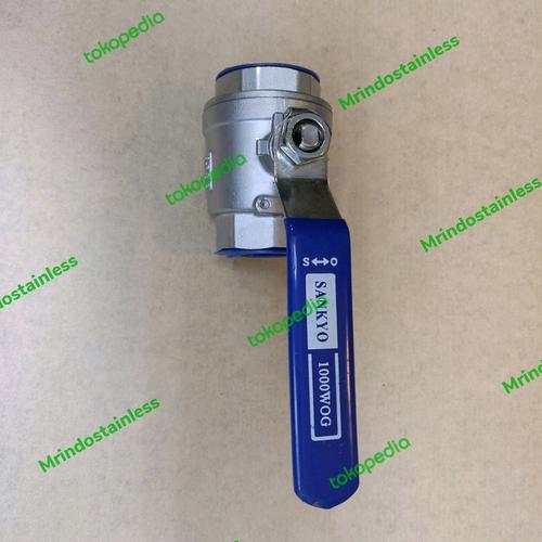 Jual Ball Valve 2Pc Stainless Steel SUS 304 1/2 Inch Stainless ...