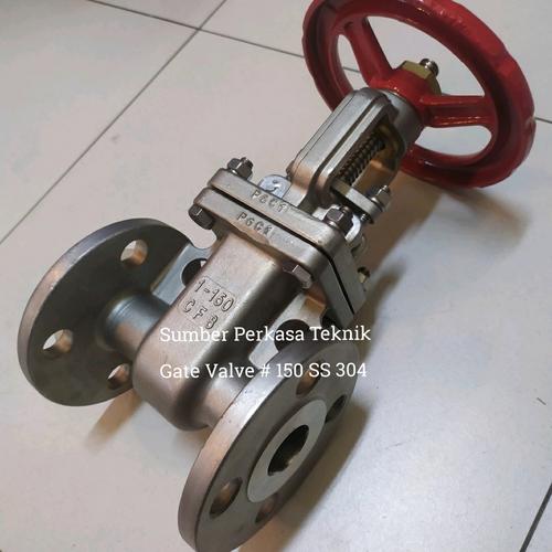 Jual Gate Valve ANSI 150 SS304 Flange 3" inch / DN 80 - Jakarta Barat ...