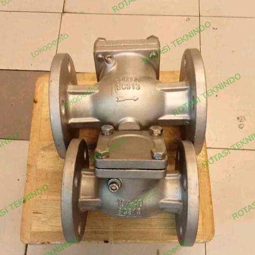 Jual Swing Check Valve Stainless SS304 JIS 10K Flange 3" inch / DN80 ...