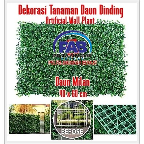 Jual Daun Bulat Milan Artificial 40x60cm / Tanaman Dekorasi Dinding ...