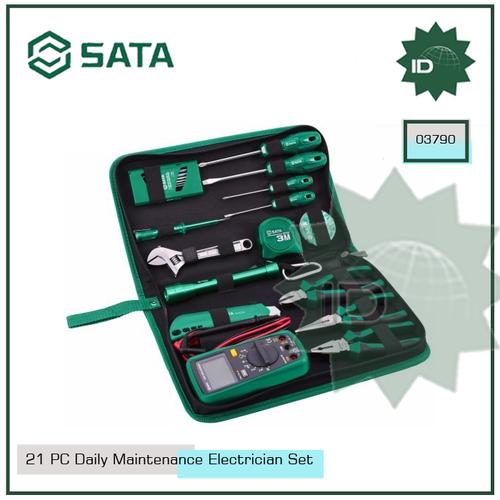 Jual TOOL KIT SET 21PC 03790 DAILY MAINTENANCE ELECTRICIAN SET SATA ...