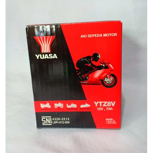 Jual Aki Motor Yamaha R25 YTZ8V Yuasa Ori Accu Kering - Jakarta Timur - electra accu | Tokopedia