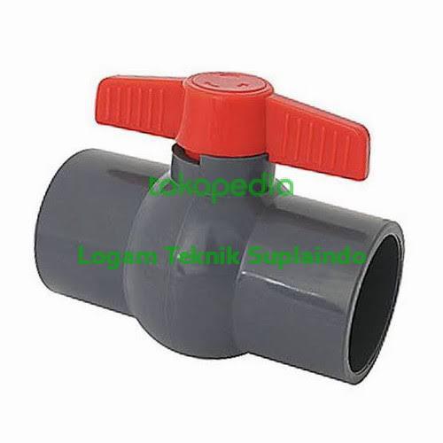 Jual Ball Valve PVC Compact / Ball Valve Socket Full Bore 3/4 Inch ...