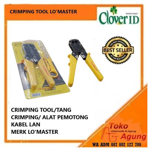 Jual TANG CRIMPING TOOL RJ45 RJ11 JARINGAN LAN LO'MASTER CRIMPING ...