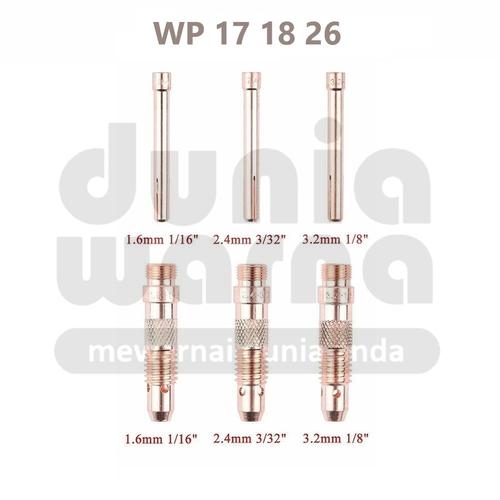 Jual Spare Part Collet/Collet Body Mesin Las Tig CO2 Argon WP 17-18-26 ...