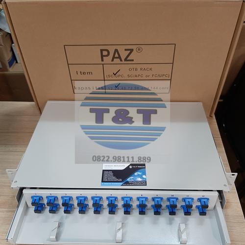 Jual PAZ OTB RACK 12 CORE LC/UPC FULLSET MULTI MODE OM2 FIBER OPTIK PAS ...
