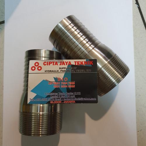 Jual king nepple / nepple selang / king nepel stainless 4 inch ...