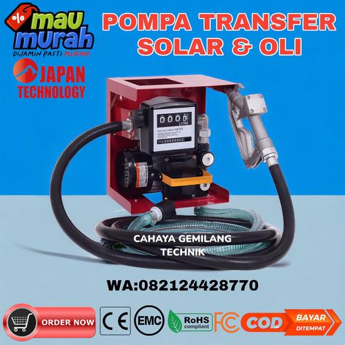 Jual Pompa Transfer Bahan Bakar Flowmeter Pompa Minyak Solar BBM Oli ...