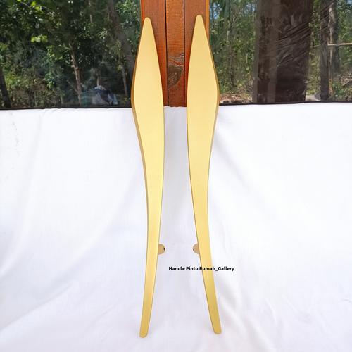 Jual Handle Pintu Kuningan Gagang Pintu Motif Pedang 60 cm 2 pcs Gold ...