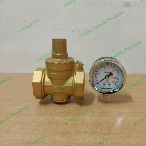 Jual Pressure Reducing Valve PRV Kuningan Brass 1 1/4" inch DN32 ...