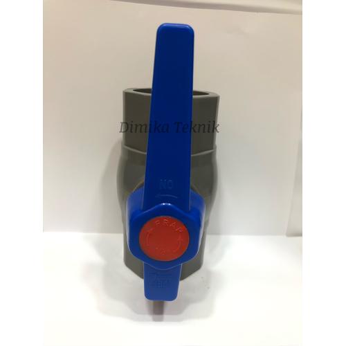 Jual Stop kran ball valve pvc 1" inch / ball valve pvc frap - Jakarta ...