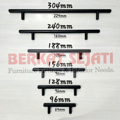 Jual HITAM BLACK TPS-10 (240mm) Handle Tarikan Laci Lemari Stainless ...
