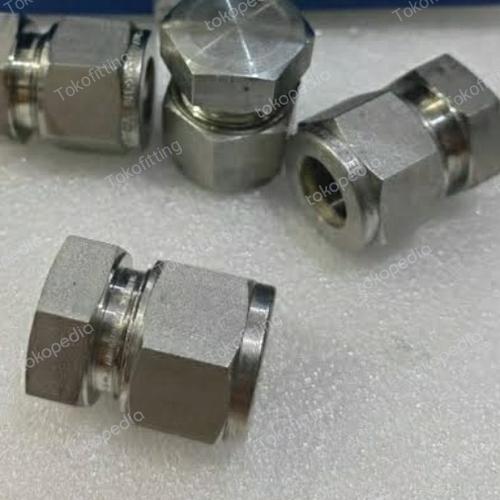 Jual tube cap tutup sumbat pipa OD 1/4 in SS316 fujikin swagelok ...