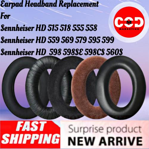 Jual Busa Sennheiser HD518 HD555 HD558 HD559 HD569 HD579 HD595 HD598 HD599 - Cover Blue ...