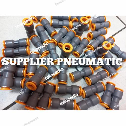 Jual TUBING CONNECTOR PUSH IN FITTING PNEUMATIC LURUS EMC 6MM X 6MM EPU ...