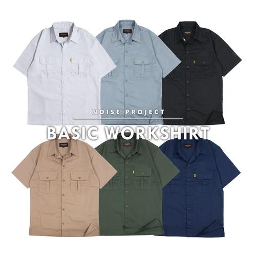 Jual WORKSHIRT KEMEJA BASIC POLOS NOISE PROJECT WOLV STREETWEAR ...