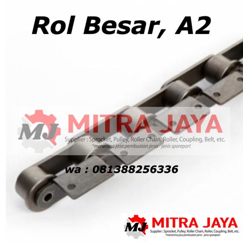 Jual RANTAI C2082 A2 ROL BESAR BESI DOUBLE PITCH CHAIN CONVEYOR C 2082 ...