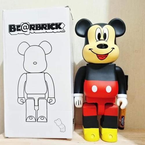 Jual FF Bear brick Mickey mouse bearbrick black 400% tinggi sektiar 12 ...