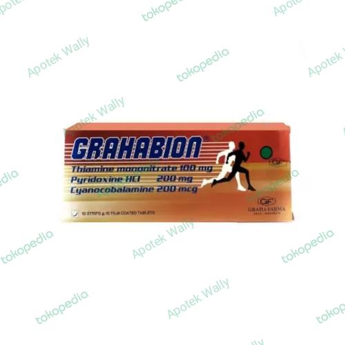 Jual Grahabion Tablet - Obat Vit B1,B6 dan B12/Per Strip 10 Tablet ...