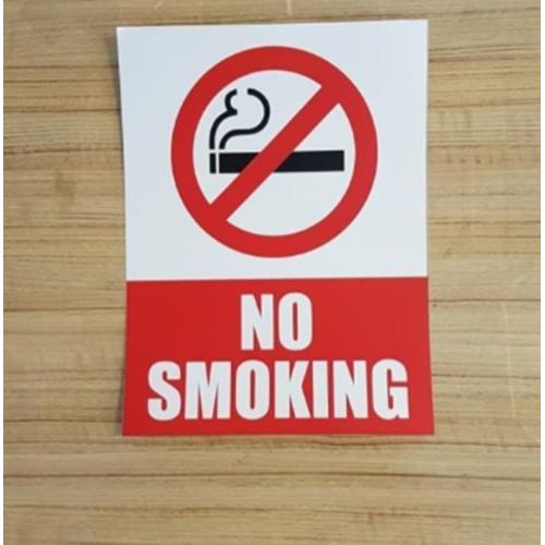 Jual LABEL STICKER NO SMOKING 30x23CM RAMBU stiker SIGN LARANGAN ...