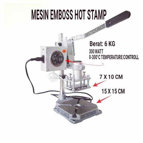 Jual mesin emboss hot stamp print foil leather kulit plus plat logo custom - Kab. Gresik - CNC ...