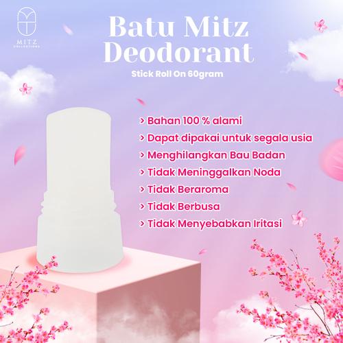 Jual Batu Deodoran Tawas Stick Mirip Roll On Penghilang Bau Badan 60gr ...