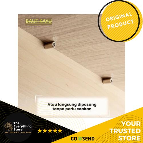 Jual Baut Ambalan Kayu Besi Bulat Sekrup SIku Penyangga Rak Lemari Cablock - 50 Pcs - Jakarta ...