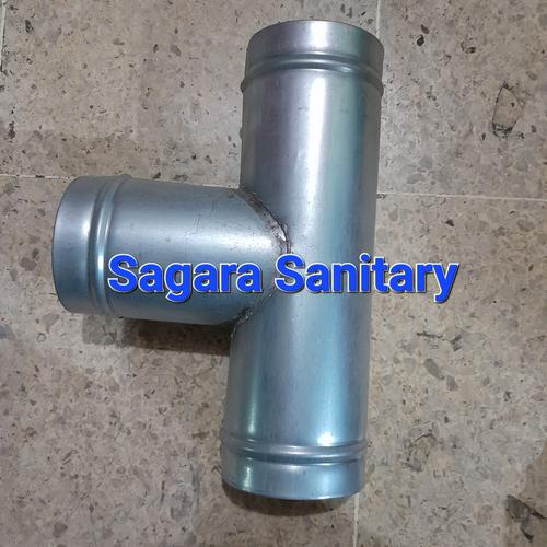 Jual Sok T 4 in besi baja bjls / konektor Te 4" flexible ducting ...