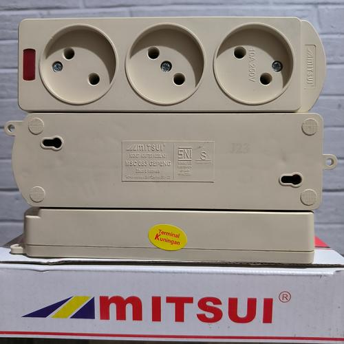 Jual MITSUI MSC 083 STOP KONTAK 3 LUBANG TERMINAL GEPENG PIPIH KUNINGAN SNI - Kota Tangerang ...