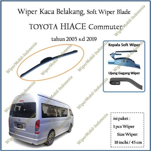 Jual Soft Wiper Belakang Toyota HiAce Comuter 2013 2014 2015 2016 2017 ...