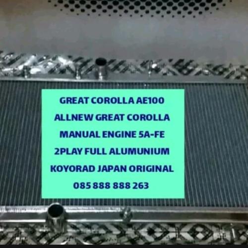 Jual radiator Toyota great corolla Full Alumunium 2Play Koyorad ...