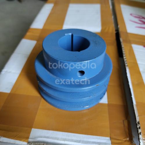 Jual Pulley besi cor B2 - 4 inch as 28 30 32 35 38 40 42 45 48 mm as 2 ...