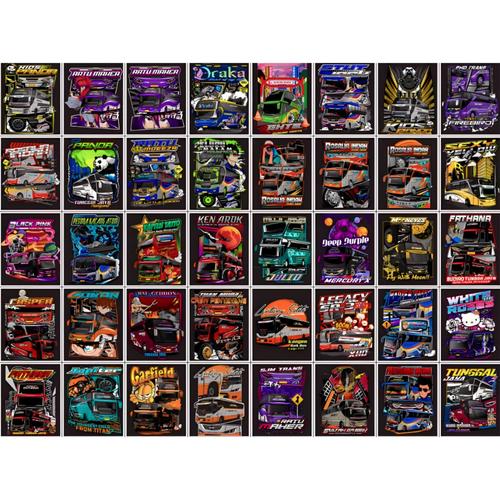 Jual Stiker bus basuri viral isi 100 kuat tahan air termurah bisa COD ...