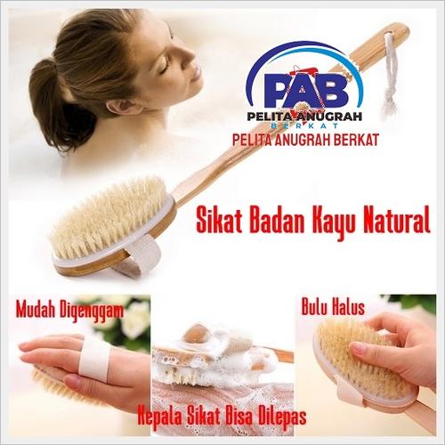 Jual Sikat Badan Daki Punggung Kayu Natural / Long Wooden Body Bath ...