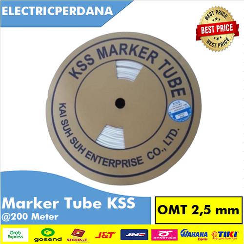 Jual Marker Tube 2,5mm 200Mtr/Roll Kabel Marker Label OMT 2.5 Putih KSS ...