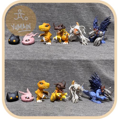 Jual Digimon Action Figure Set Agumon line Capsule Mascot Collection ...