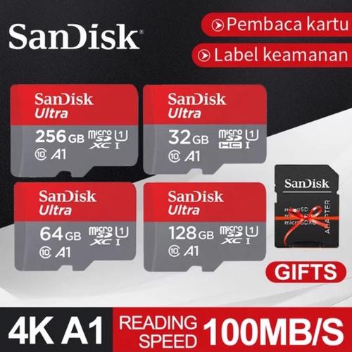 Jual Memory card Kartu Memori 32GB/64GB/128GB/256GB 100MB/S Camera HP ...