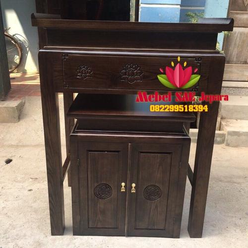 Jual Meja Altar Meja Sembahyang Teratai Kayu Jati - Kab. Jepara - Mebel ...