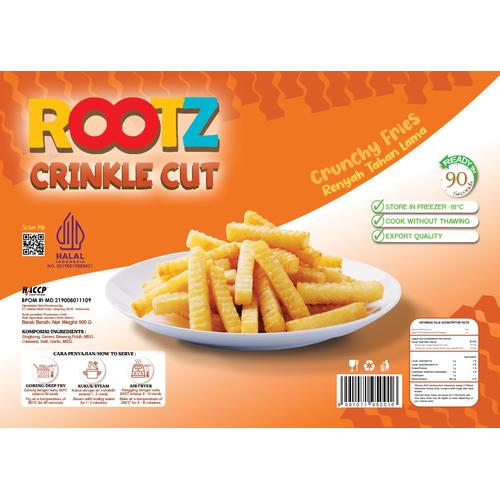 Jual SINGKONG ROOTZ CRINKLE CUT / CASSAVA FRIES CRUNCHY GERIGI ...