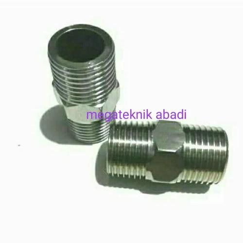 Jual Double neple 1 inch stainless 304 double nepel 1 inch - Jakarta ...