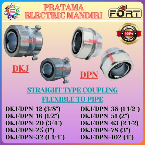 Jual FORT COUPLING 2" 2 INCH DKJ-51 DPN-51 STRAIGHT TYPE FLEXIBLE TO ...