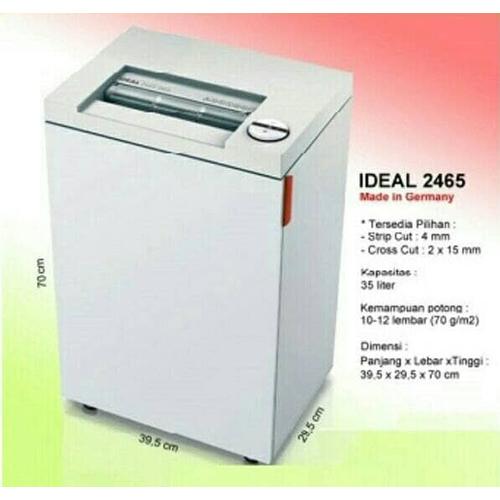 Jual Paper Shredder IDEAL 2465CC Cross Cut -Mesin Penghancur Kertas ...