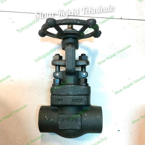Jual Gate Valve carbon steel Class 800 SW 1 1/2"inch - Gate Valve A105 ...